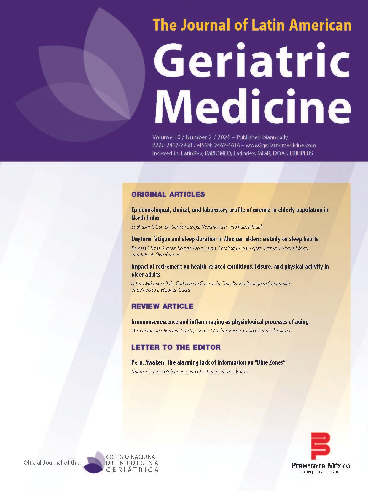 The Journal of Latin American Geriatric Medicine